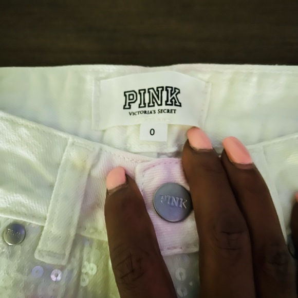 PINK Victoria's Secret | Shorts | Va Pink Sequence Daisy Dukes | Poshmark